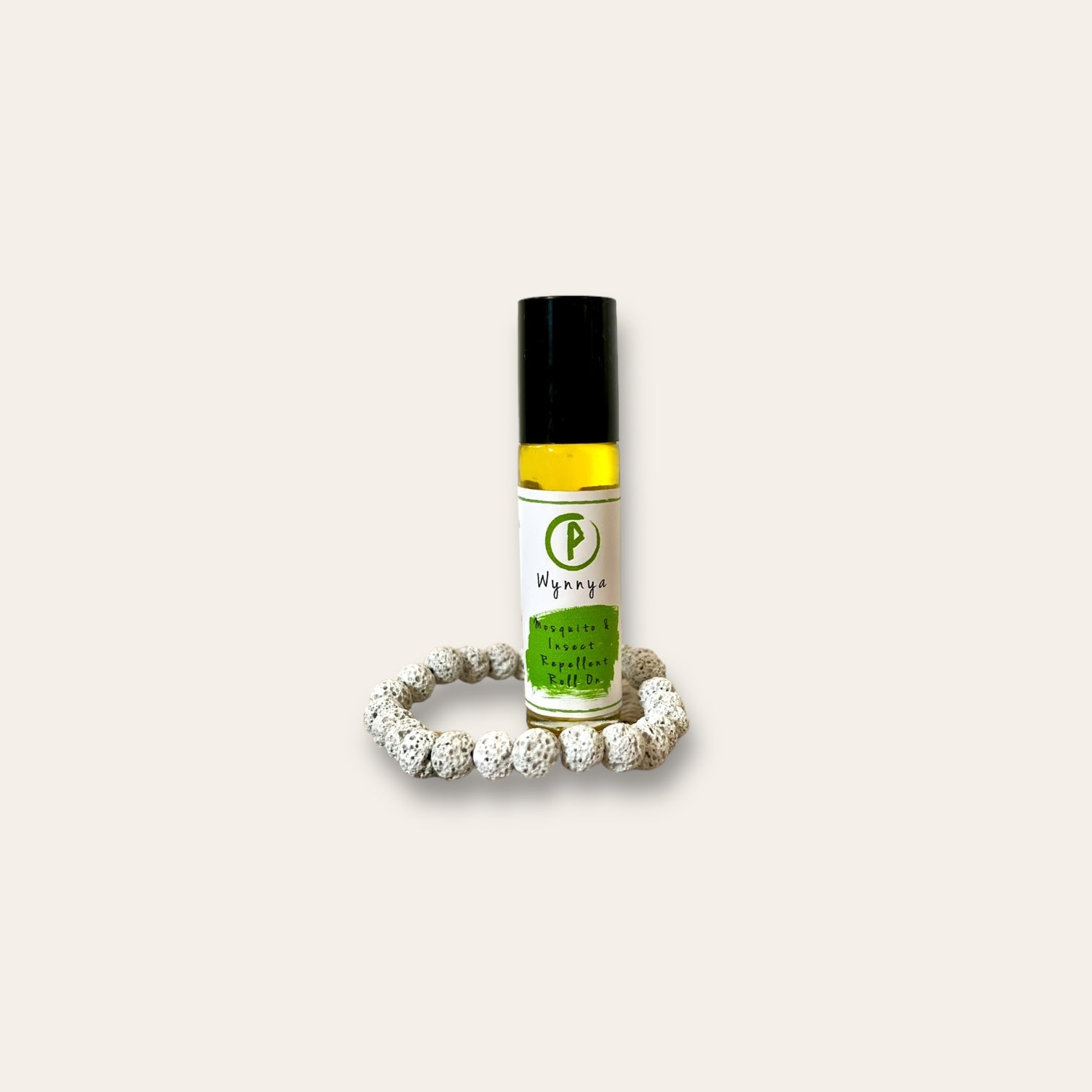 Mosquito & Insect Repellent Roll-On & Lavastone Bracelet 10ml | Wynnya